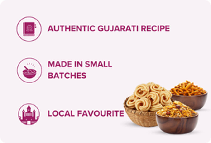 Buy Gujrat Namkeen Gujarati Besan Gathiya Online (250 g) At Best Price