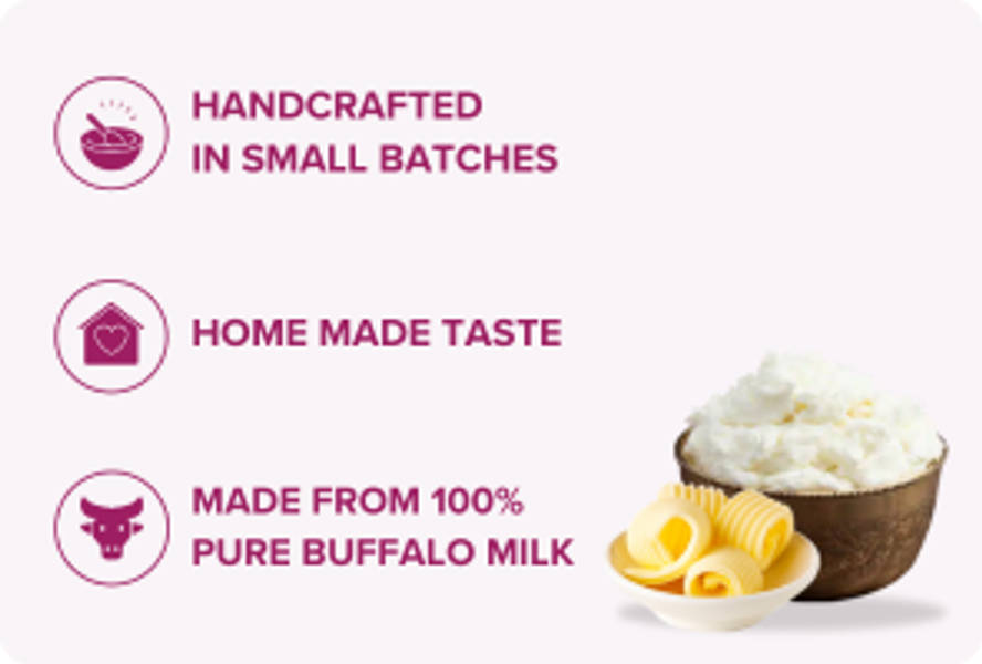 Buy Shudh Garhwal Fresh Desi Makkhan (Unsalted) undefined Online At Rs ...