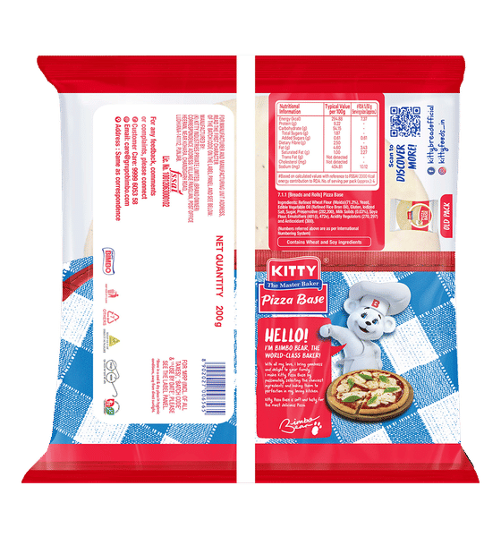 kitty pizza base size