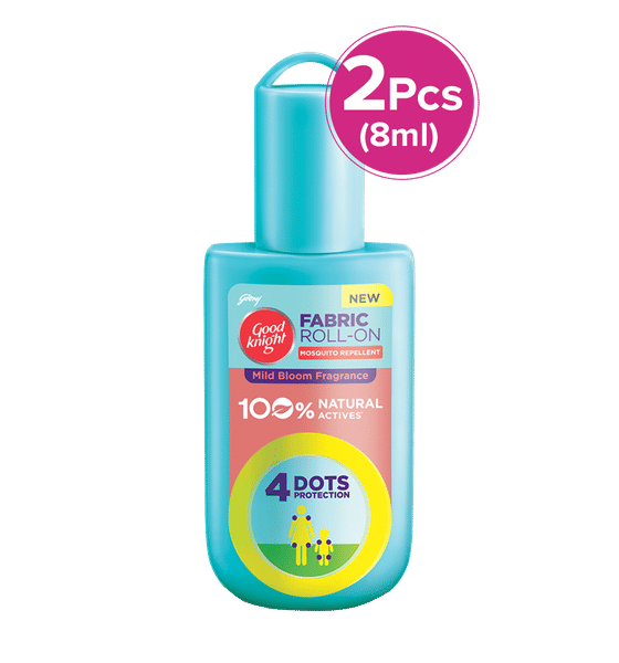 Buy Goodknight Mosquito Repellent Fabric Roll On Mild Bloom Fragrance Online 2 pieces At Best Price