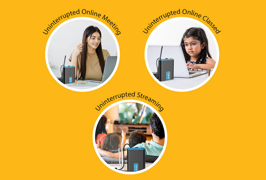 Buy Oakter Mini UPS 12V WiFi Router Broadband Modem Backup Upto 4 Hours ...