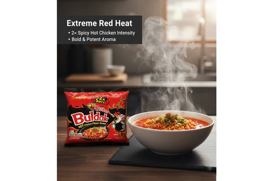 Buy Samyang Buldak Hot Chicken Ramen 2X Spicy Noodles Online (140 g) At ...
