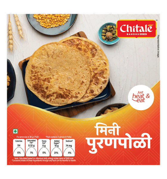 Buy Chitale Bandhu Puran Poli (Without Ghee) Online (5 Pieces x 2) At ...
