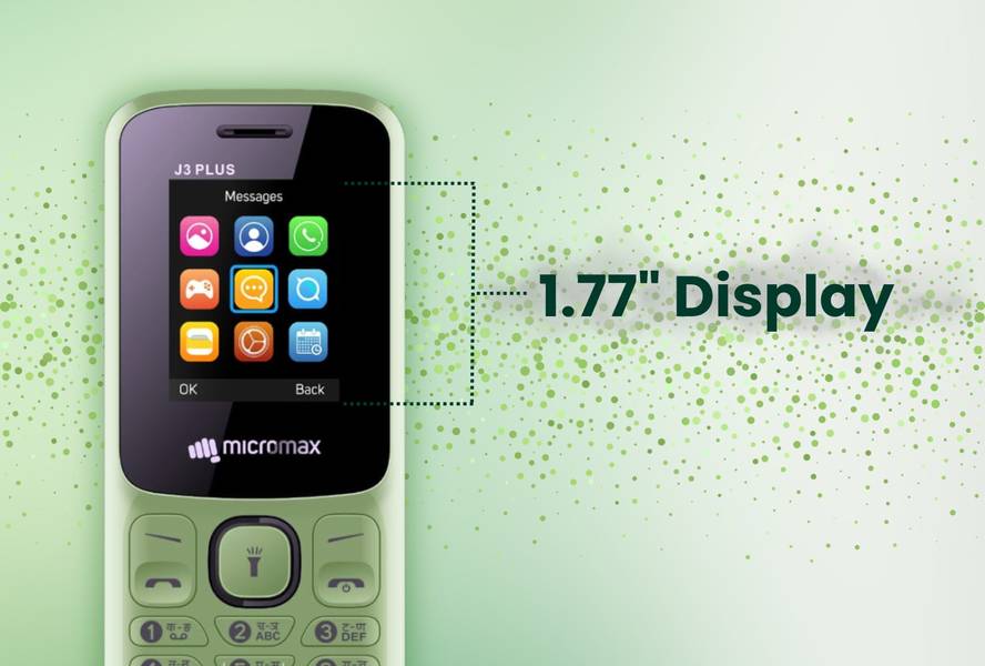 Buy Micromax J3Plus | Dual SIM | 1.77" Display | 1000 mAh Battery ...