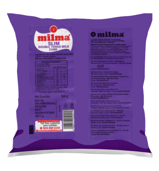 milma curd hsn code
