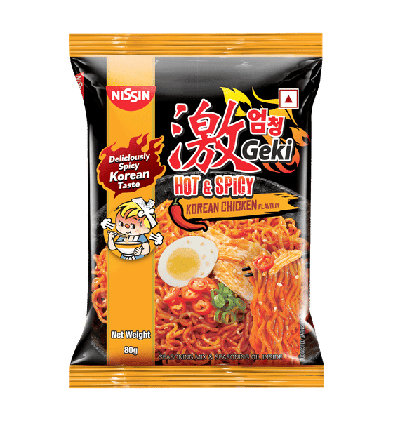 Nissin Geki Hot Spicy Korean Chicken Flavour Noodles
