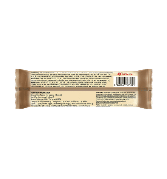 Buy Britannia Biscafe Super Thin Coffee Crackers Online () At Best Price