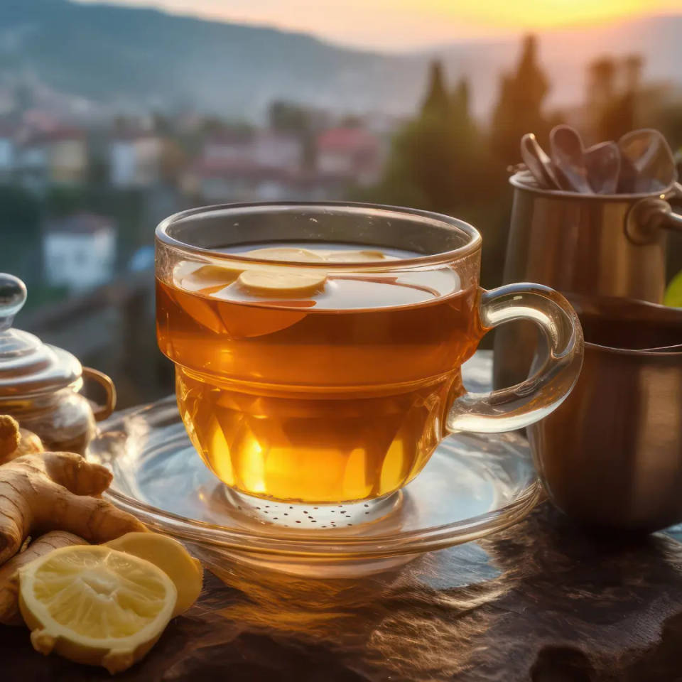 hot ginger tea
