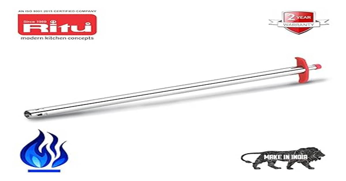 Buy Ritu Stainless Steel Jumbo Long Gas Lighter (45 cm, Silver) Online ...