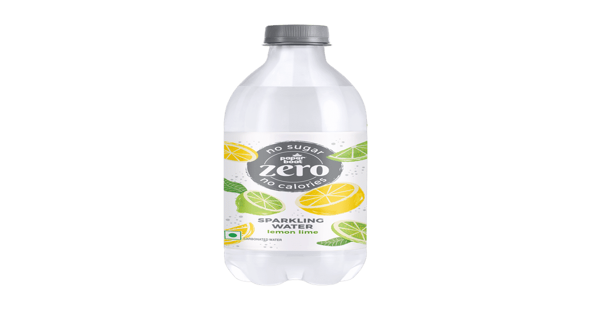 Buy Paper Boat Lime & Lemon Flavoured Sparkling Water Online (600 ml x ...