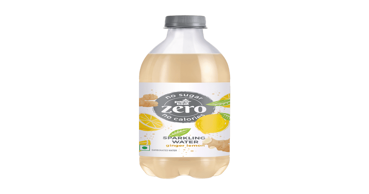 Buy Paper Boat Zero Sugar Ginger Lemon Sparkling Water, Sugar Free ...