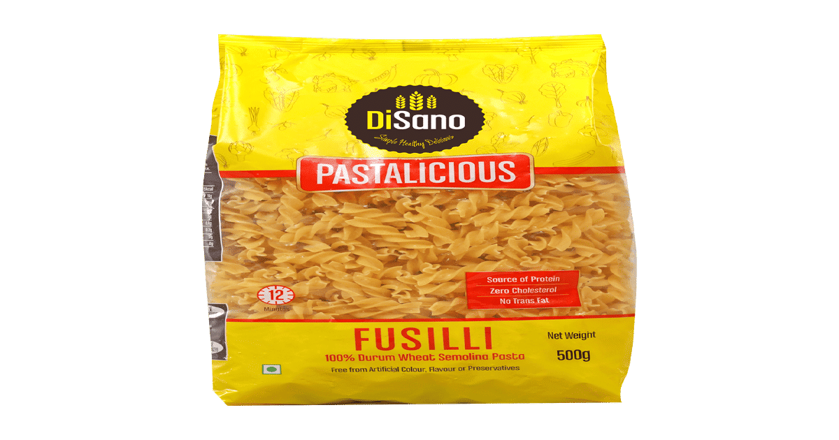 Buy Disano Fusilli Pasta 100% Durum Wheat Online (500 g x 2) At Best Price