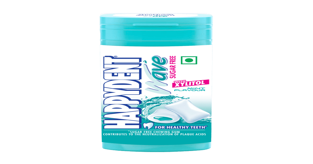 Buy Happydent Wave, Xylitol Sugarfree Mint Flavour, Chewing Gum Pocket ...