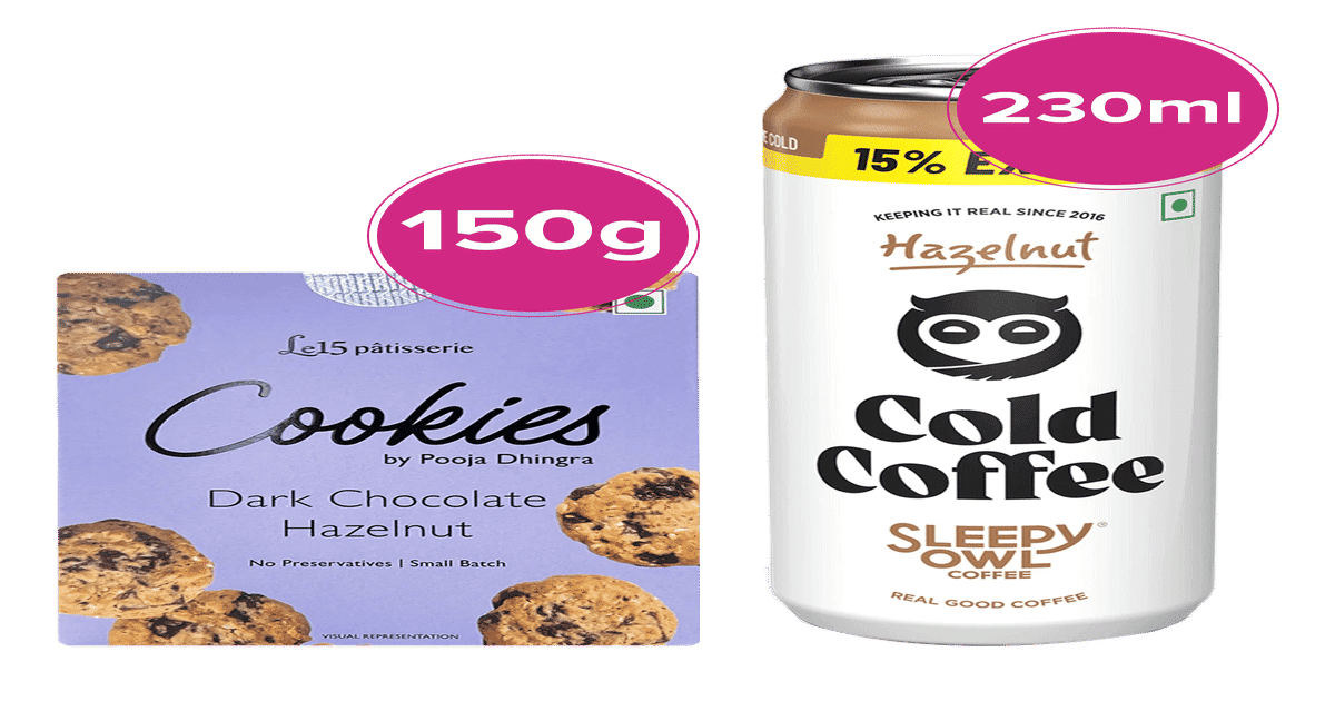 Buy Le15 Dark Chocolate Hazelnut & Sleepy Owl Hazelnut Cold Coffee Can ...