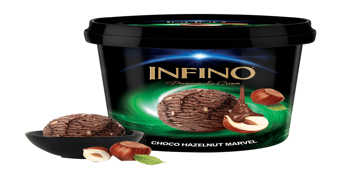 Buy INFINO Choco Hazelnut Marvel Ice Cream Tub Online (700 ml) At Best ...