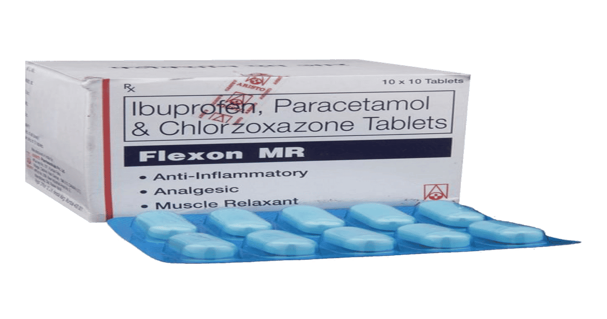 Buy Flexon MR Tablet | Muscle Relaxant & Spasm Relief | Ibuprofen ...