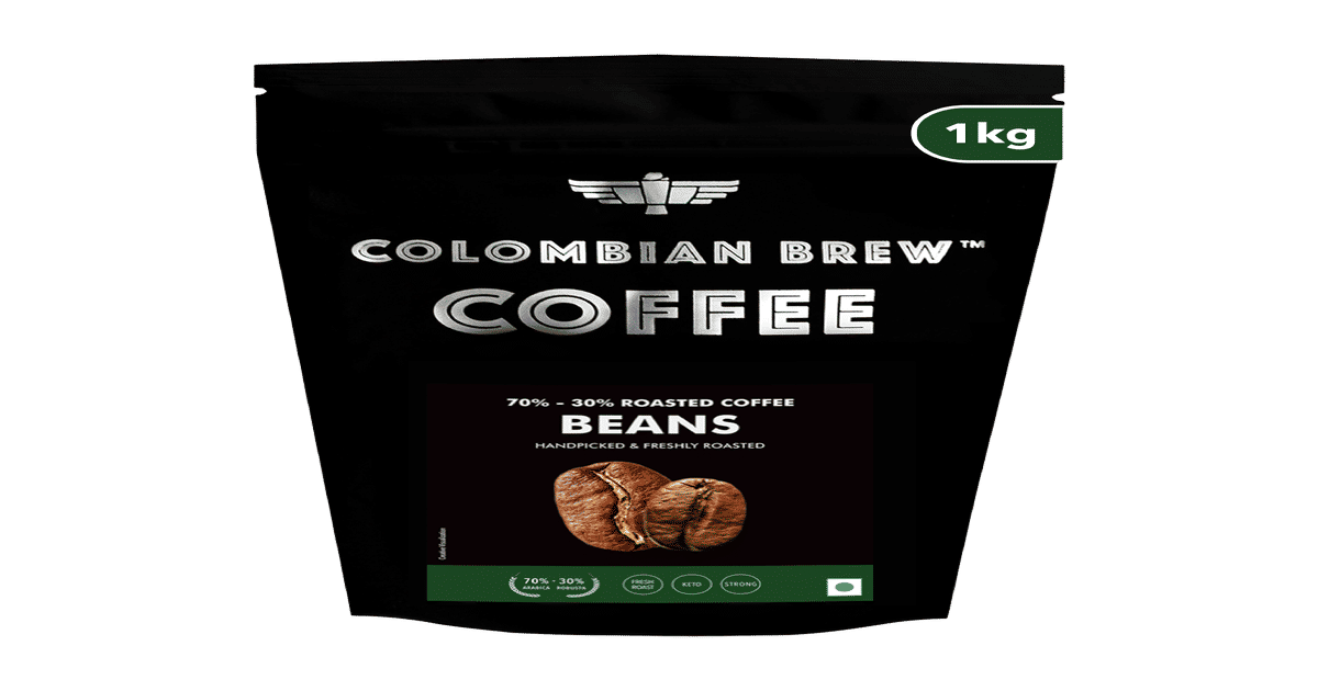 Buy Colombian Brew Coffee 70-30 Arabica Robusta Roasted Coffee Beans ...