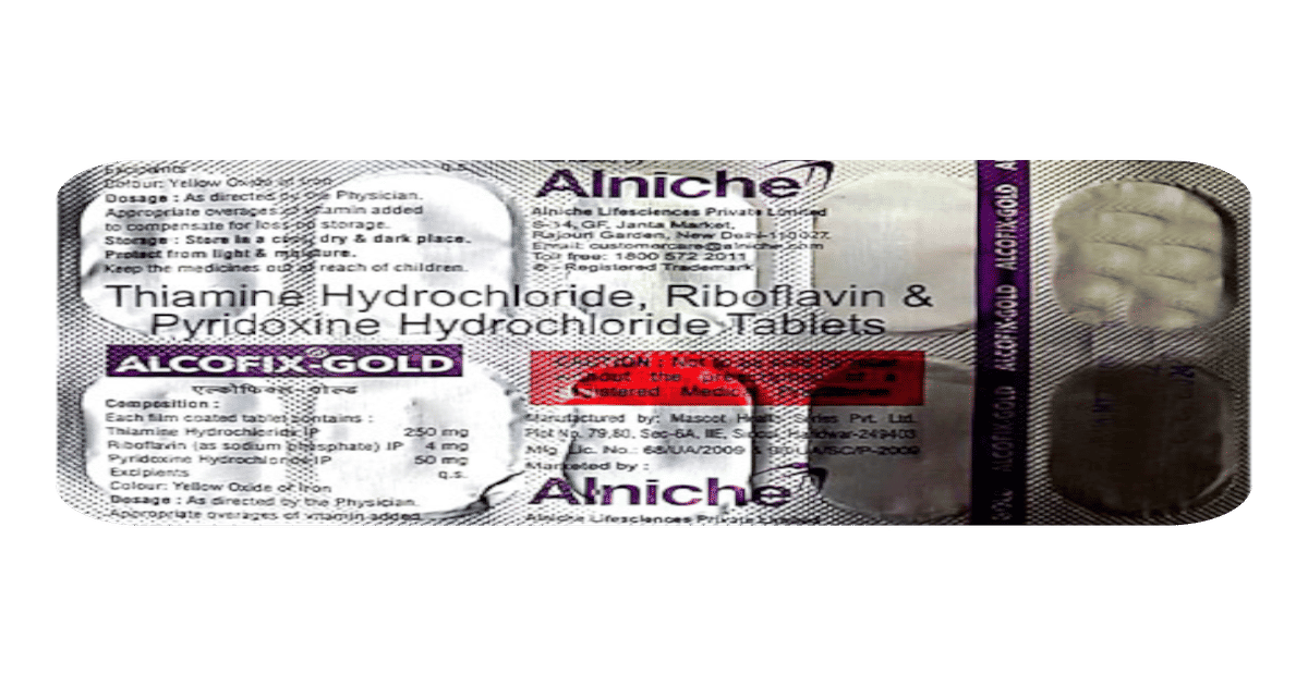 Buy Alcofix Gold Strip Of 10 Tablets Online () At Best Price