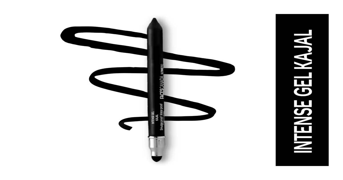 Buy FACES CANADA Ultime Pro Intense Gel Kajal With Smudger & Sharpener ...