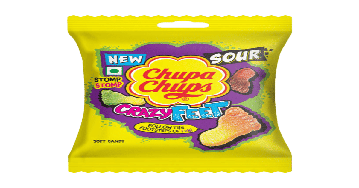 Buy Chupa Chups Sour Crazy Feet Assorted Flavour Soft Candy Online (99 ...