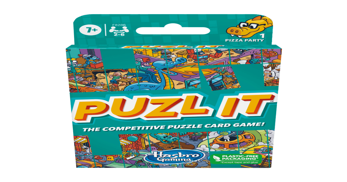 Buy Hasbro Gaming Puzl It Game Competitive Puzzle Card Game (Cartoon ...