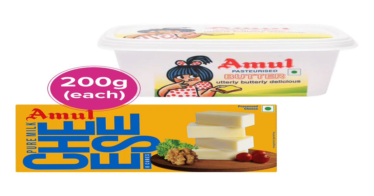 Buy Amul Cheese & Butter Online (1 Combo) At Best Price