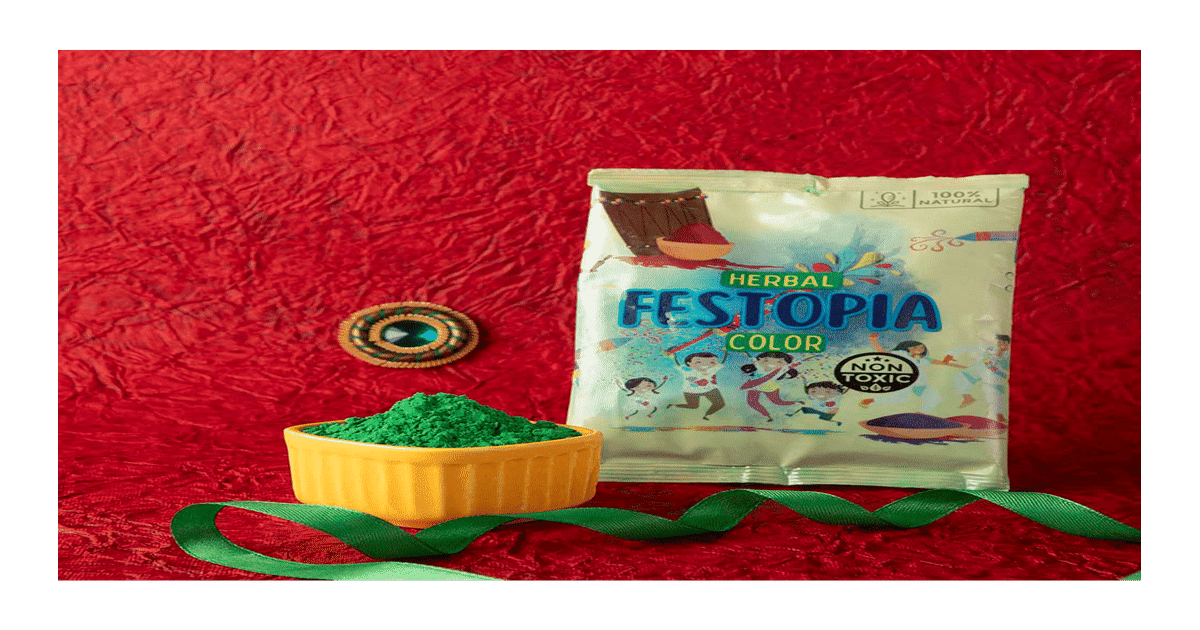 Buy Holi Herbal Festopia Gulal, Non-Toxic - Green Online () At Best Price
