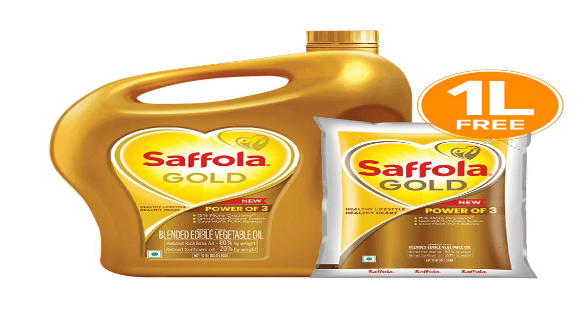 Buy Saffola Gold Refined Cooking Oil Online (5 ltr) At Best Price