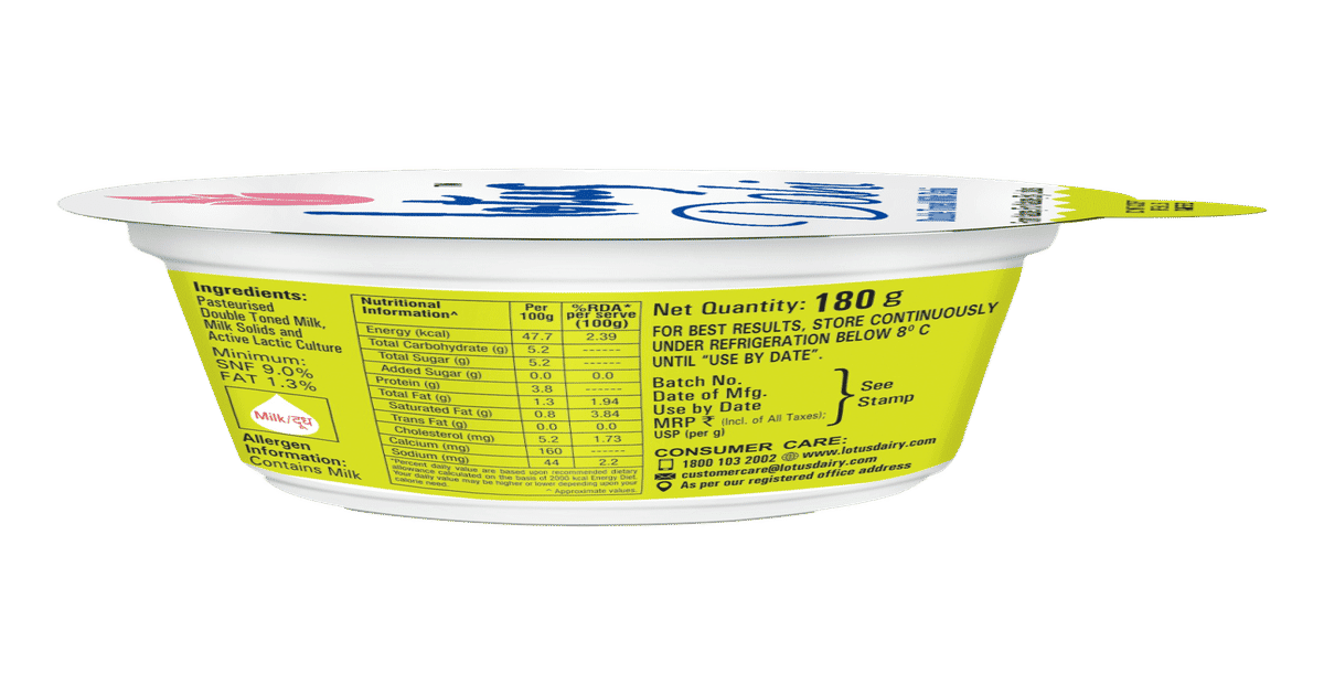 Buy Lotus Dahi Cup Online () At Best Price