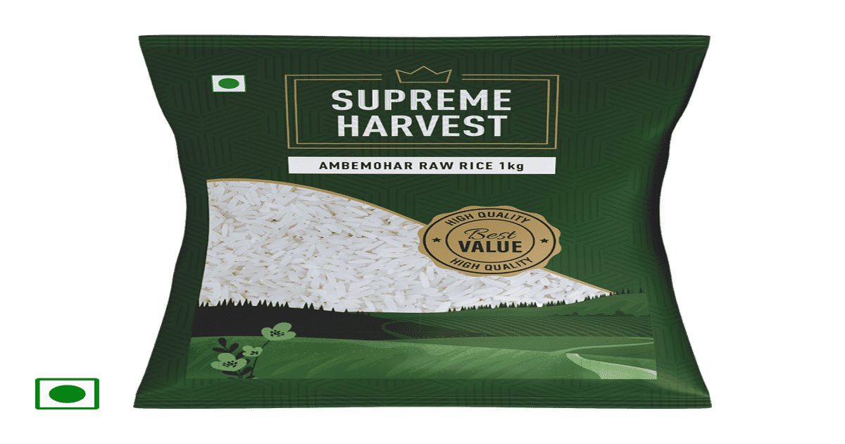 Buy Supreme Harvest Ambemohar Raw Rice Online (1 kg x 2) At Best Price
