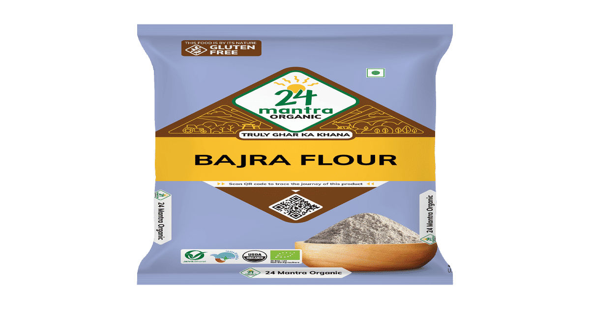 Buy 24 Mantra Bajra Flour Pearl Millet Flour Sajjalu Online (500 g x 2 ...