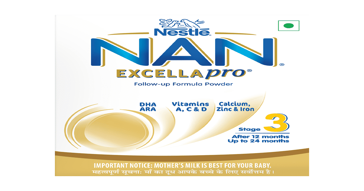 Buy Nestle Nan Excella pro 3 Follow Up Formula Powder - After 12 Months ...
