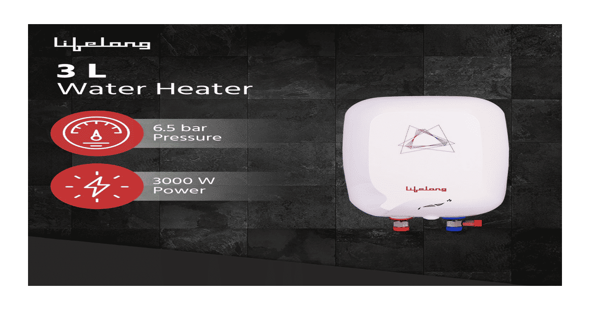 Buy Lifelong Flash LLWH106 Instant water Heater (Geyser), 3 Litre ...