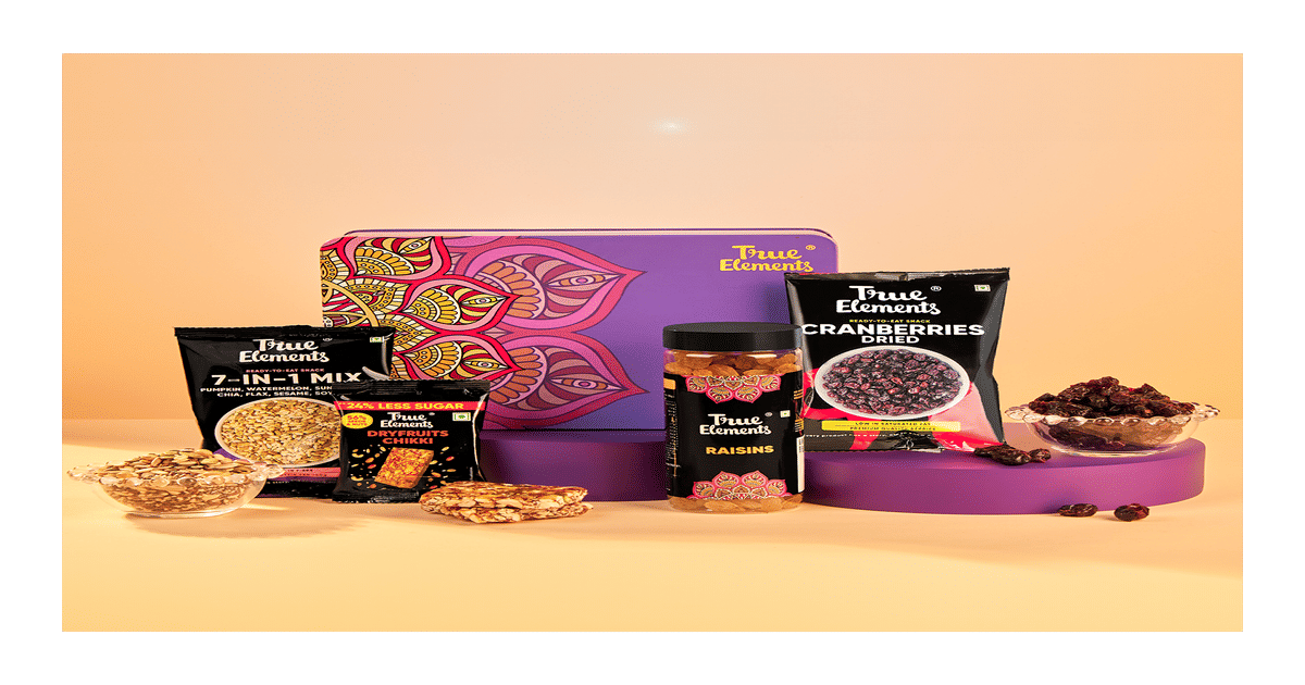 Buy True Elements Dry Fruit Gift Hamper Festive Delights, Diwali Pack ...
