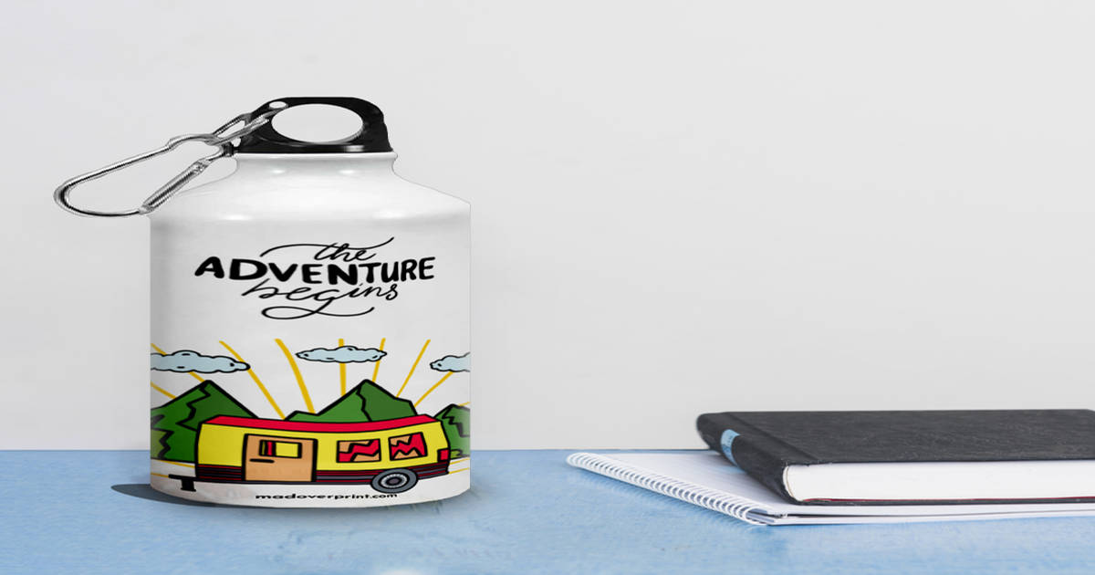 Buy Mad Over Print Aluminium Adventure Sipper (750ml, White) Online (1 ...