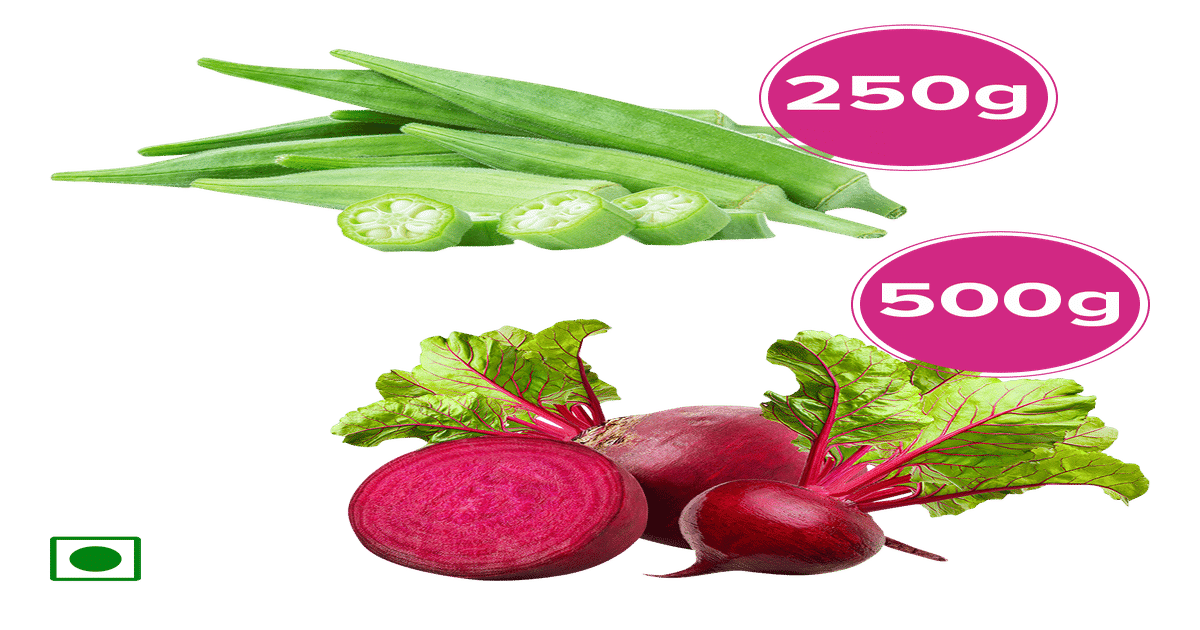 Buy Beetroot & Lady's Finger Online () At Best Price