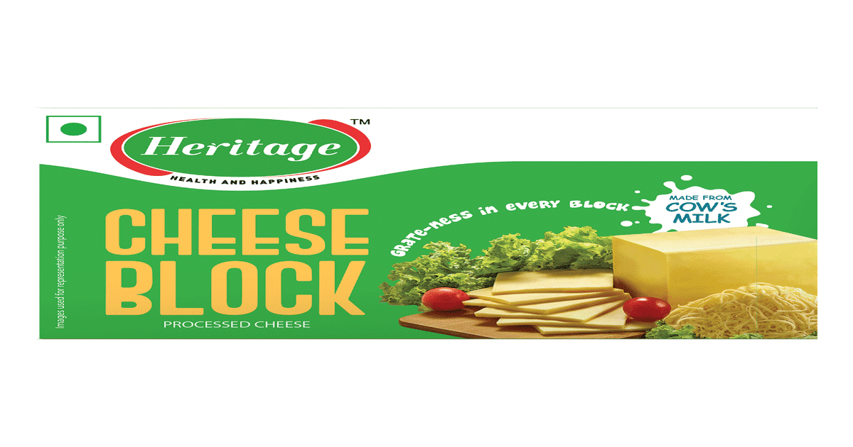 Buy HERITAGE Cheese Blocks Online (200 g x 4) At Best Price