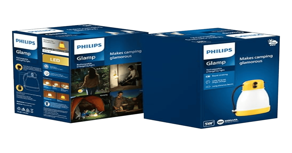 Buy Philips Glamp Yellow 5W Emergency Rechargeable Light , 3600mAh ...