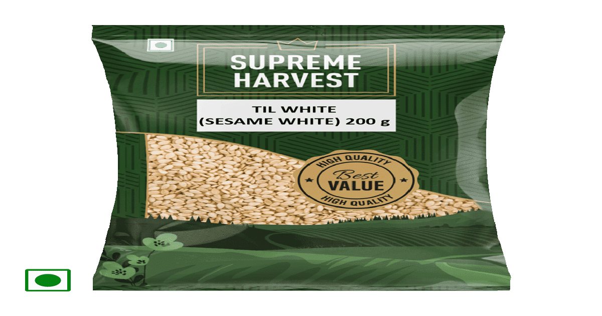Buy Supreme Harvest White Sesame Seeds Online (200 g x 2) At Best Price