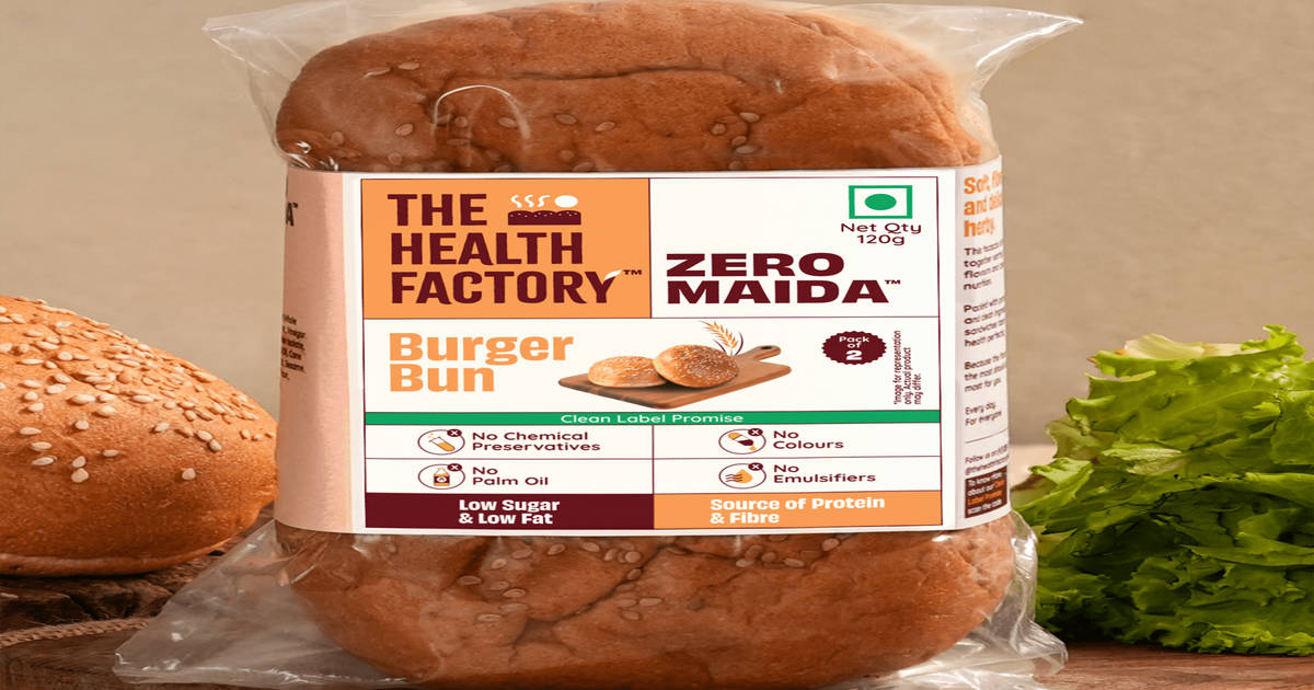 Buy The Health Factory Burger Bun (Zero Maida) Online (120 g x 2) At ...
