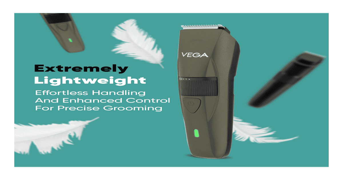 Buy VEGA P1 Battery Powered Beard Trimmer for Men, USB C Type, 160 Mins ...