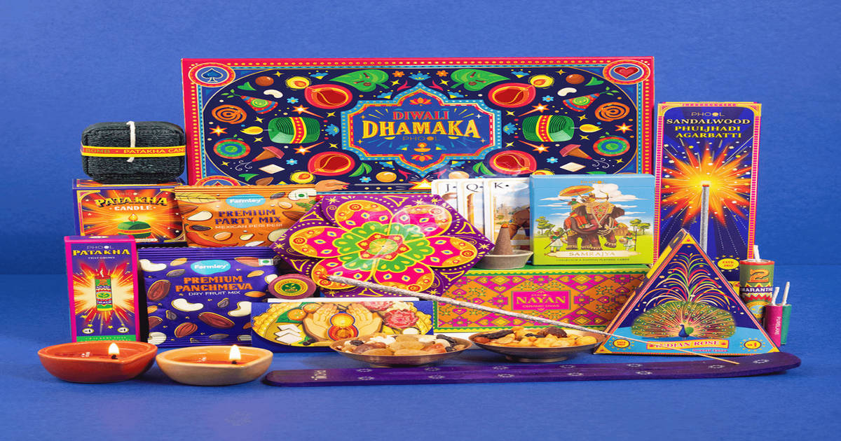 Buy Phool Diwali Dhamaka Gift Box - 11 Inclusions Diwali Gift Hamper 1 ...
