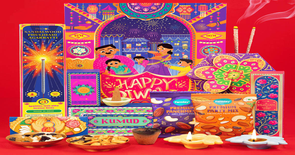Buy Phool Shubh Deepawali Gift Box - 8 Inclusions Diwali Gift Hamper 1 ...