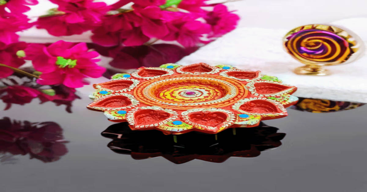 Buy Diacraft 9 Diya Clay Urli Online () At Best Price