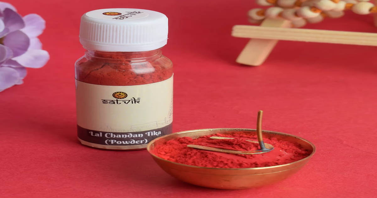 Buy SATVIK Red Chandan Tika/ Tilak Powder Online (25 g) At Best Price