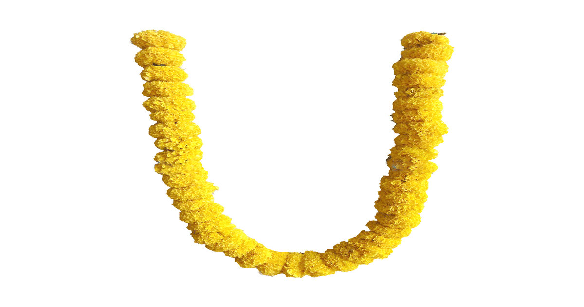 Buy Yellow Marigold Garland (1.7 - 2 ft) Online (1 String) At Best Price