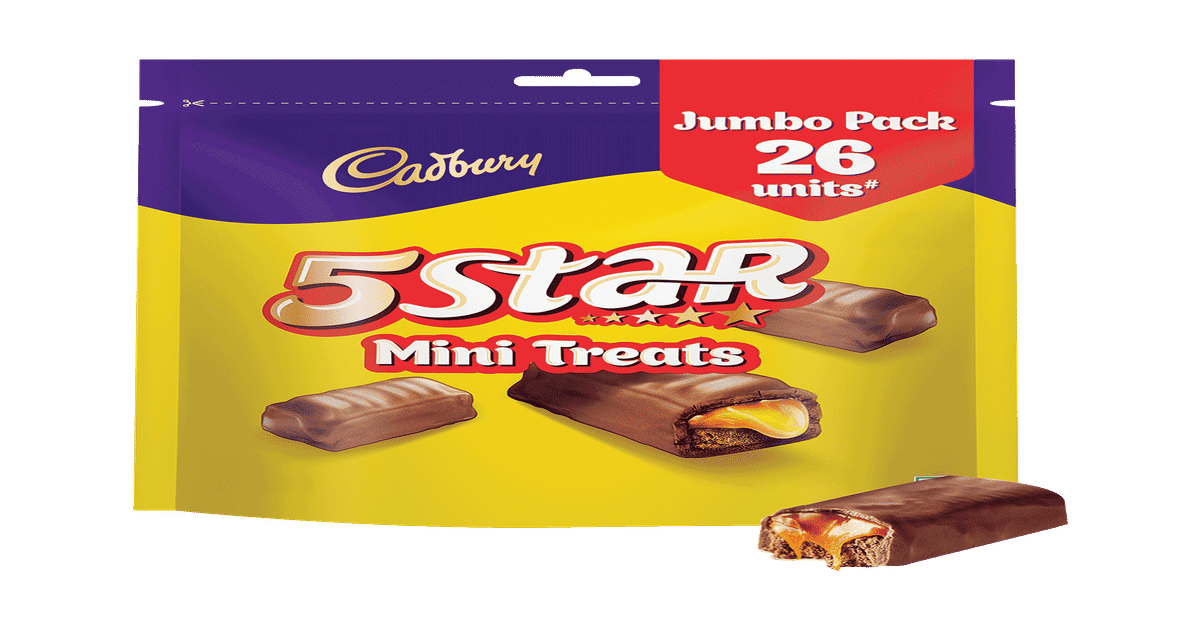 Buy Cadbury 5 Star Chocolate Home Treats Bars Online (245 g x 2) At ...