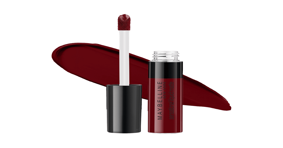 Buy Lipstick Liquid Matte Medium Coverage 7ml Wine 02 Maybelline New ...