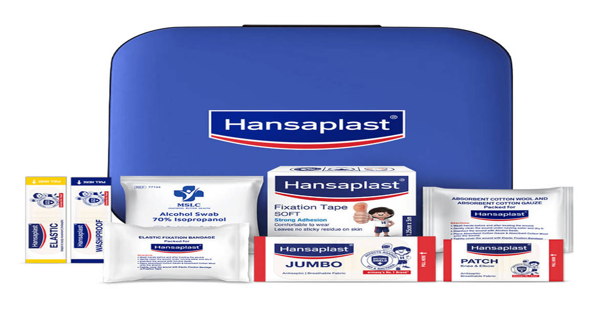 Buy Hansaplast Fast Aid Kit for Cuts & Wounds | First Aid Kit | 9 Items ...