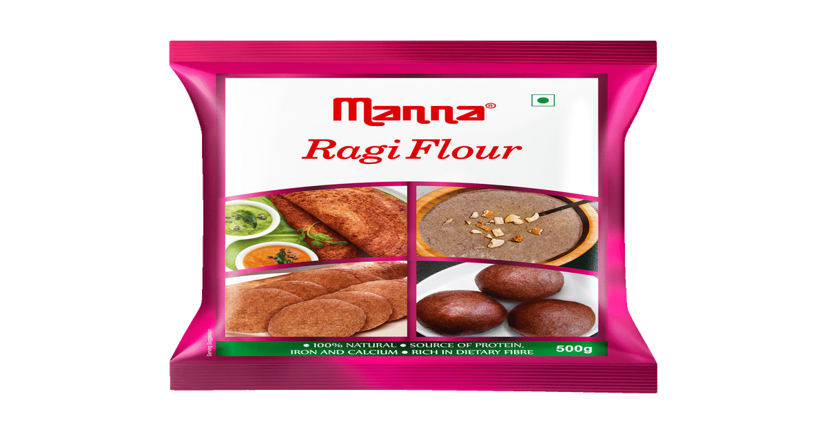Buy Manna Ragi Flour – Finger Millet Flour Nachni / Kezhvaragu / Mandua ...